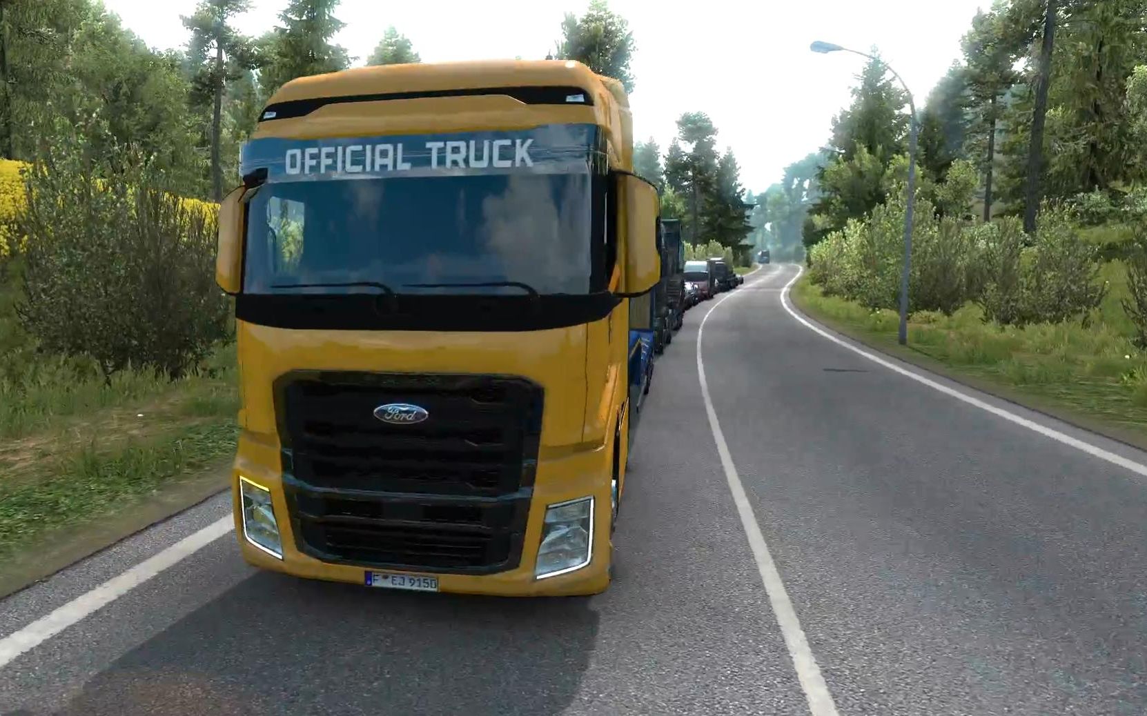 欧洲卡车模拟2 #53 试驾福特F-MAX space重卡牵引车,标配采埃孚12...