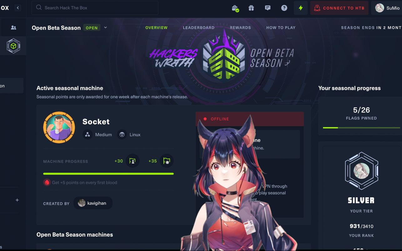 Hack The Box 赛季活动靶场【Socket】User & System Flag攻略