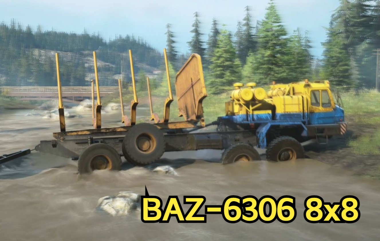 ...8x8涉水路,跨沼泽,趟泥地运输木材,悬挂喜人_哔哩哔哩bilibili_游戏集锦