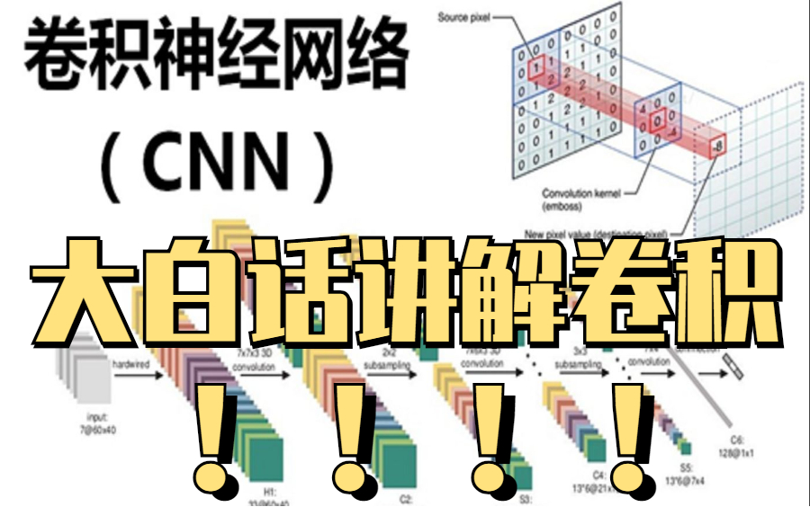 吹爆!从未见过如此大白话讲解的【卷积神经网络】课程!还得是清华...