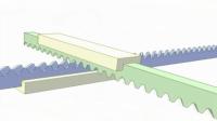 直观的机械原理, 这是一个很常见的齿条传动机构