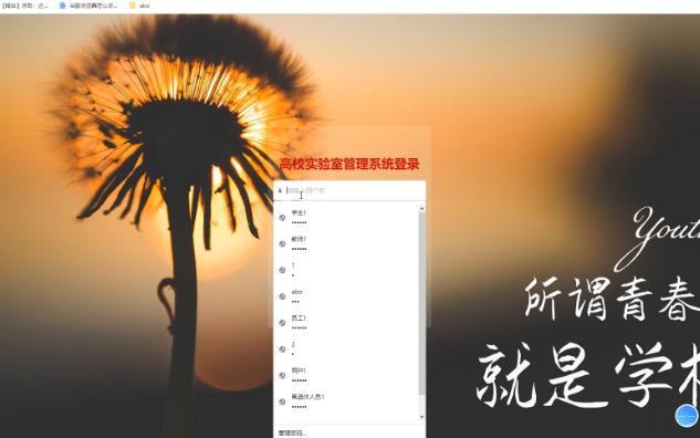 ssm081高校实验室管理系统的设计与实现+vue录像