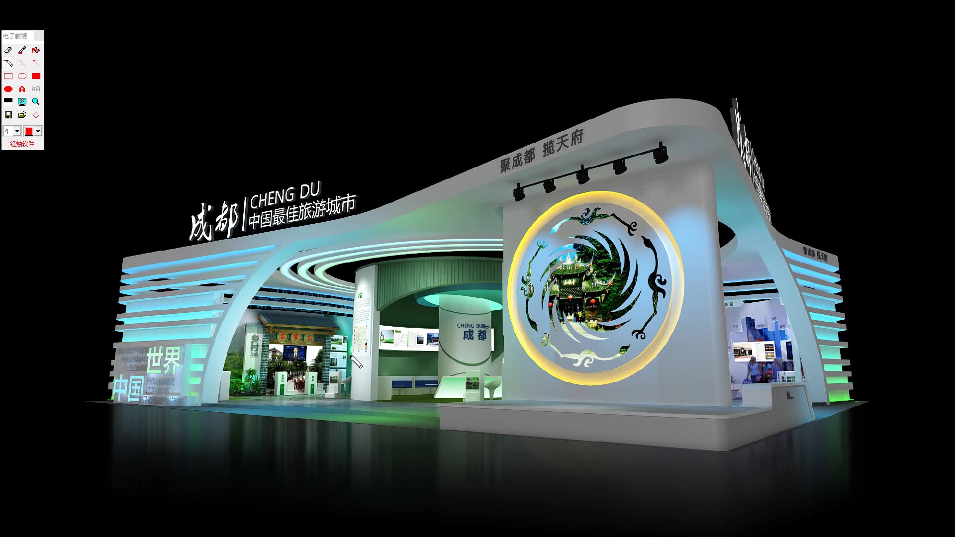 003-资料展示柜-从简单的做起成都旅游