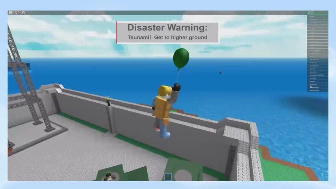 咯咯多解说:Roblox自然灾害模拟器,头发都被吹没了这下成秃头了