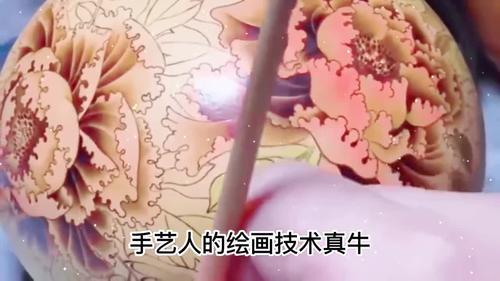 手艺人的绘画技术真牛,能让十元钱的葫芦变成几千元,真是厉害了