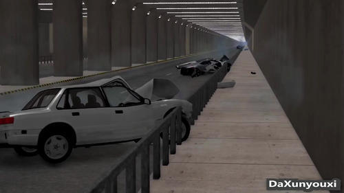 车祸模拟器:驾驶兰博基尼在隧道超车,这次的教训够严重