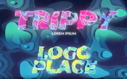 AE模板-信号故障数字信号特效的动态LOGO片头模板动态徽标视频...