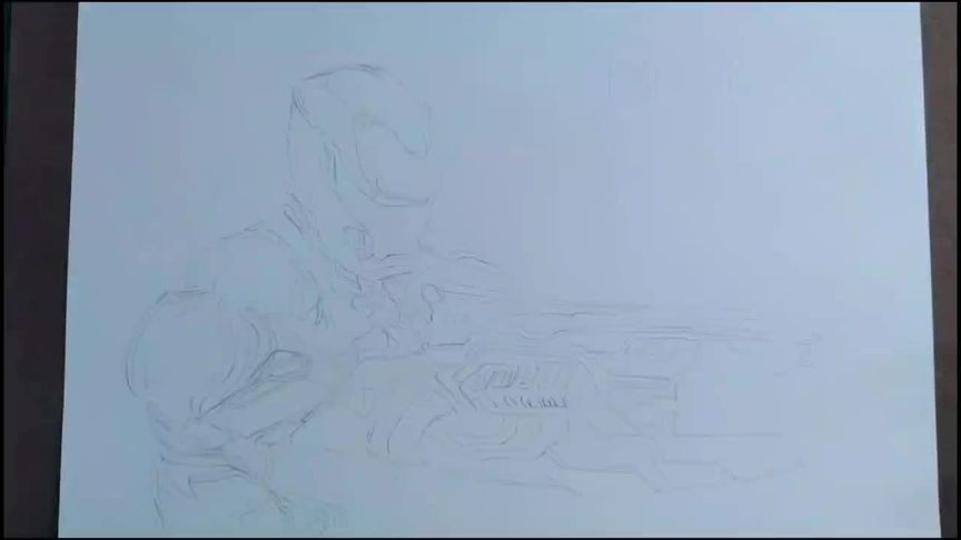 #钢铁侠 #画画 #手绘 #绘画 #机甲 凡人之躯 比肩神明。