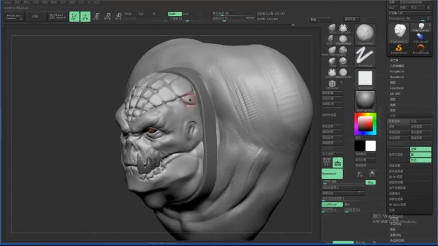 3dmax,zbrush教程:游戏建模3D游戏角色模型制作流程四