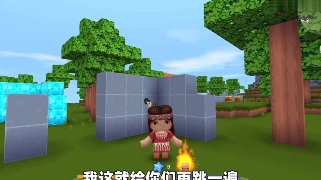 迷你世界:妮妮和土豆的三级跳,你觉得谁更棒呢?