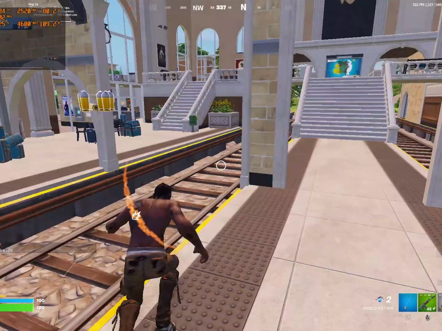 堡垒之夜RTX4090锐龙5900X性能模式1080p