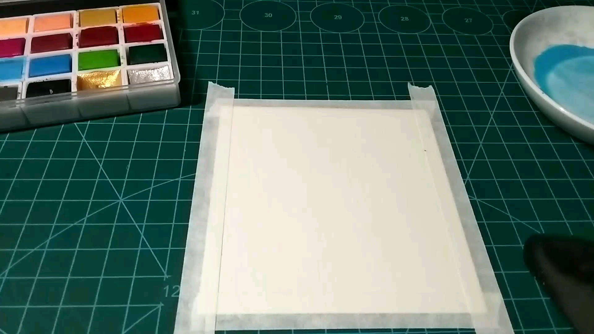 晨光固体水彩的使用 看在价格的份上,勉强可以接受