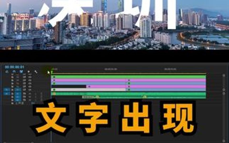 PR文字出现效果