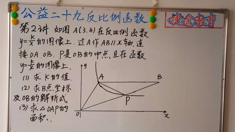 公益二十九(第二讲)反比例函数综合练习(视频下)