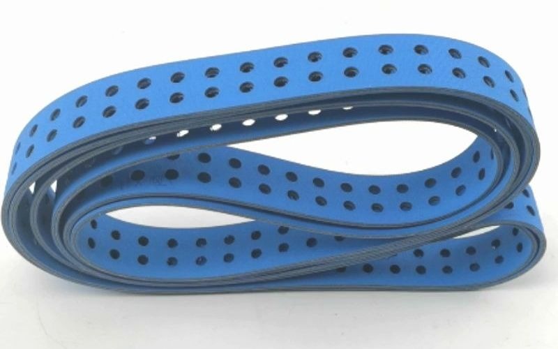 永航传动带厂家专为纸箱厂供应输纸皮带片基打孔吸风带