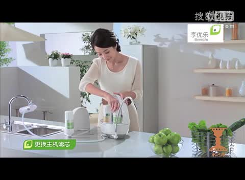 净水要 7芯级净水器安装演示:滤芯更换