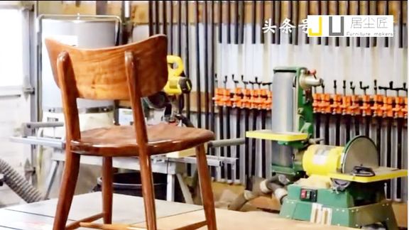 一款实木复古椅子的制作全过程