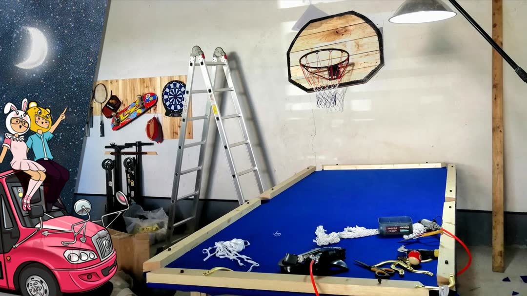 手工发烧友什么东西都想自己做,旧木头改造实木台球桌会成功吗?