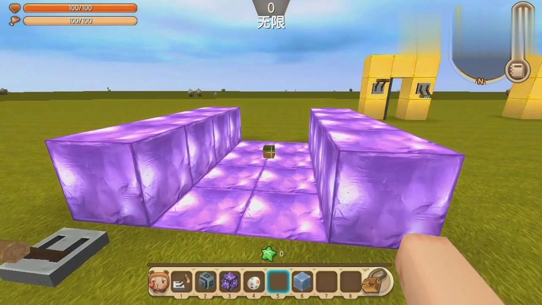 迷你世界:制作“道具无限传送带”教程,传送任何物品到达