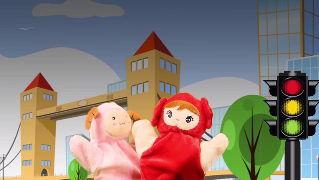 手偶童话剧(安全小故事系列10)安全红绿灯