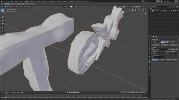 Blender 2.8 - 如何修复文本(清除混乱的顶点)