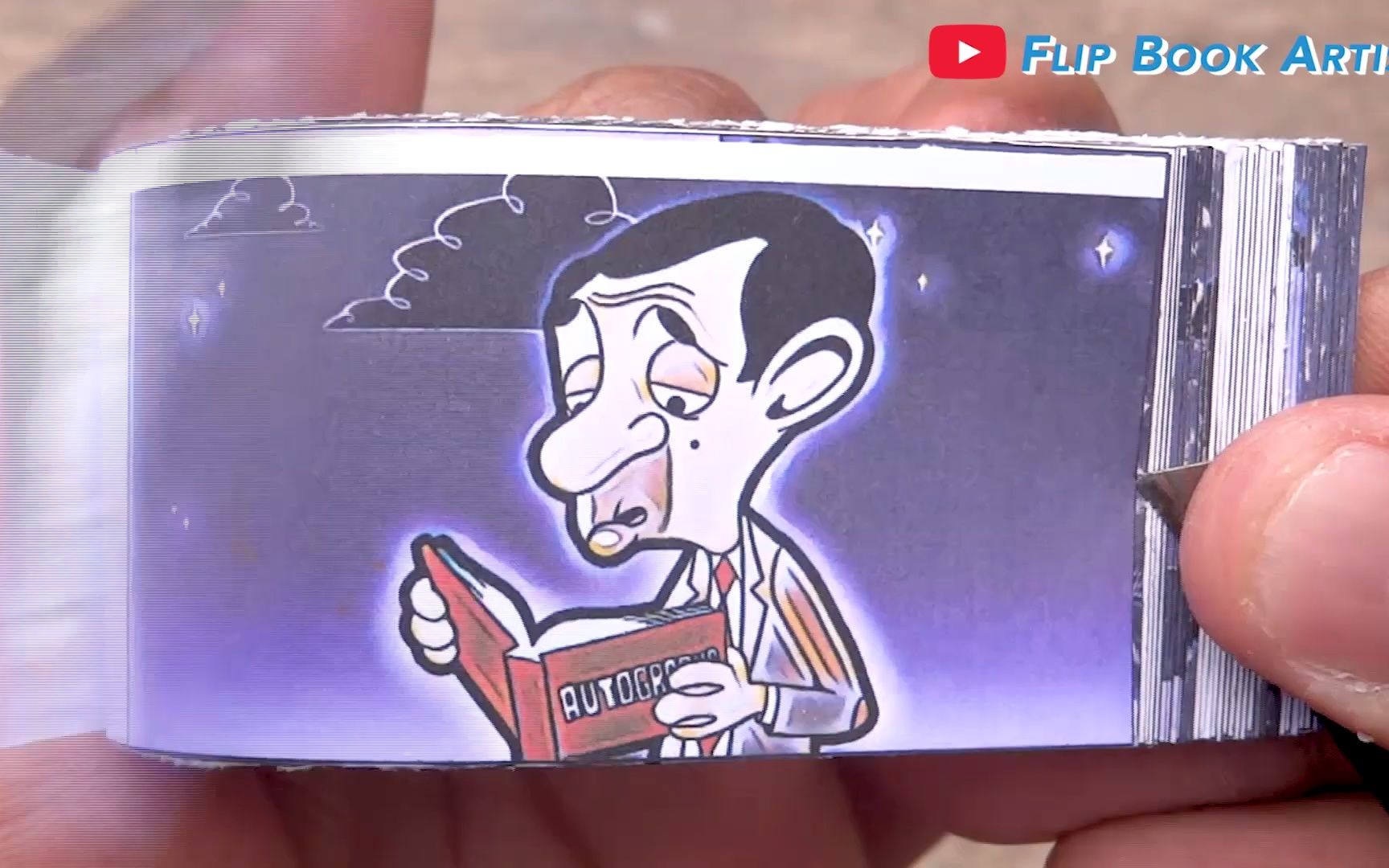 【翻页动画】绘画数百张,组成的憨豆先生动画!超强!