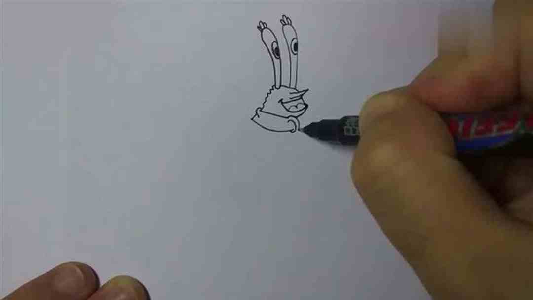 简笔画:海绵宝宝——蟹教学视频