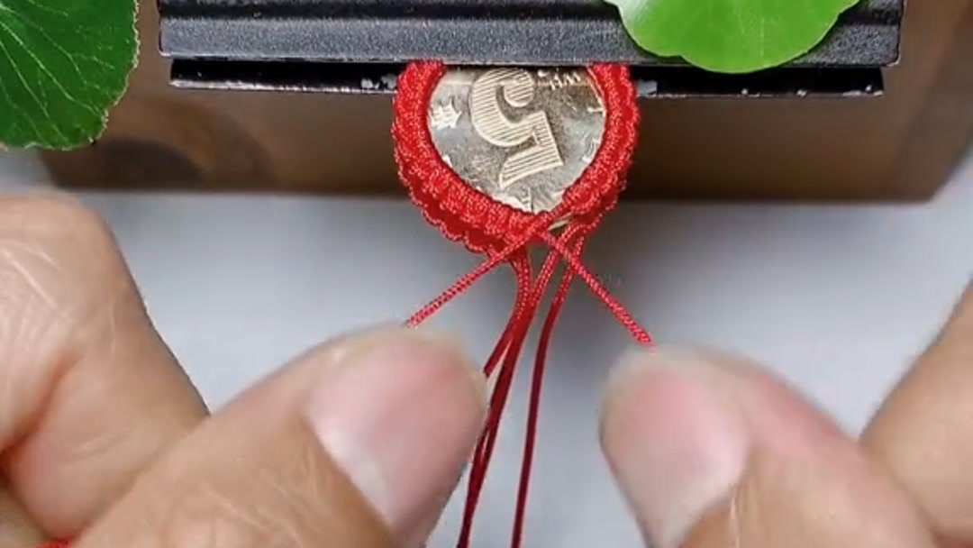 卡硬币方法,详细?编织教程