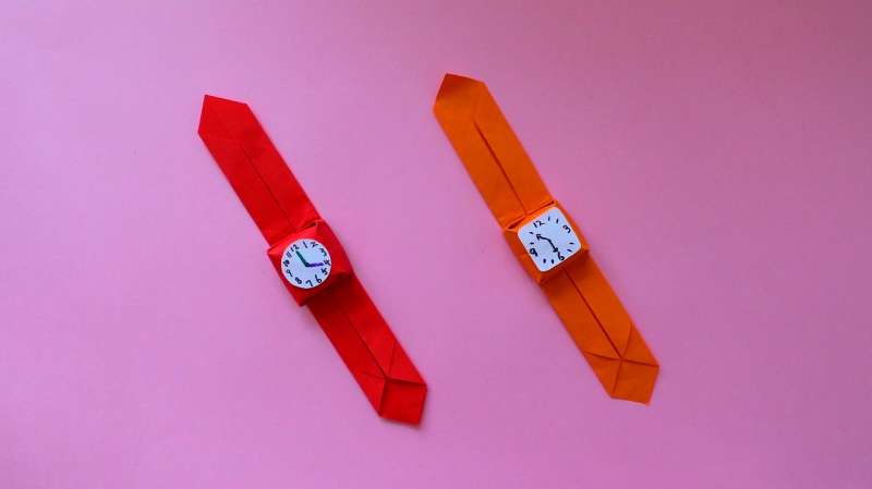 手表不用买,一分钟就能做一个,戴在手腕上,小朋友很喜欢