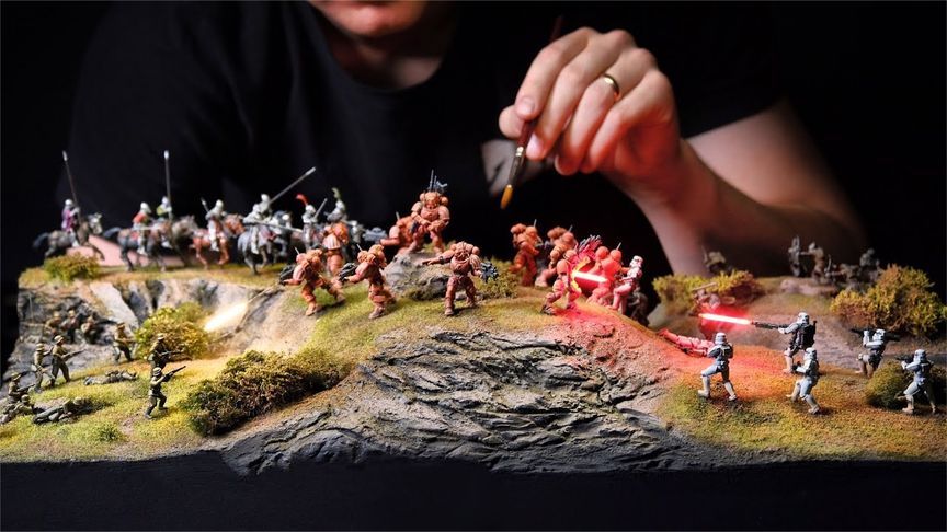 【佳作欣赏】科幻大乱斗战争场景模型制作