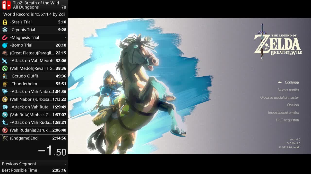 【塞尔达传说】全迷宫速通2:09:14