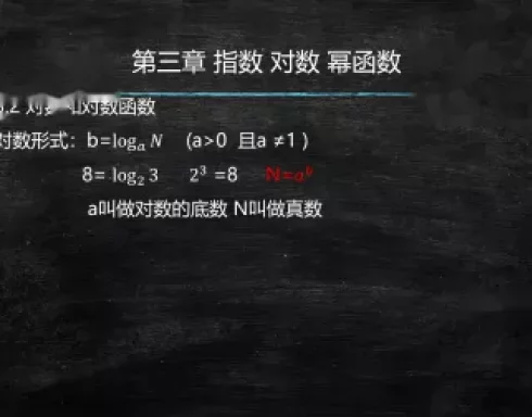 速成零基础高中数学指数对数幂函数