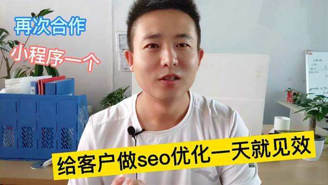 港哥给客户做的网站和seo,上线一天实现排名,于是再做个小程序