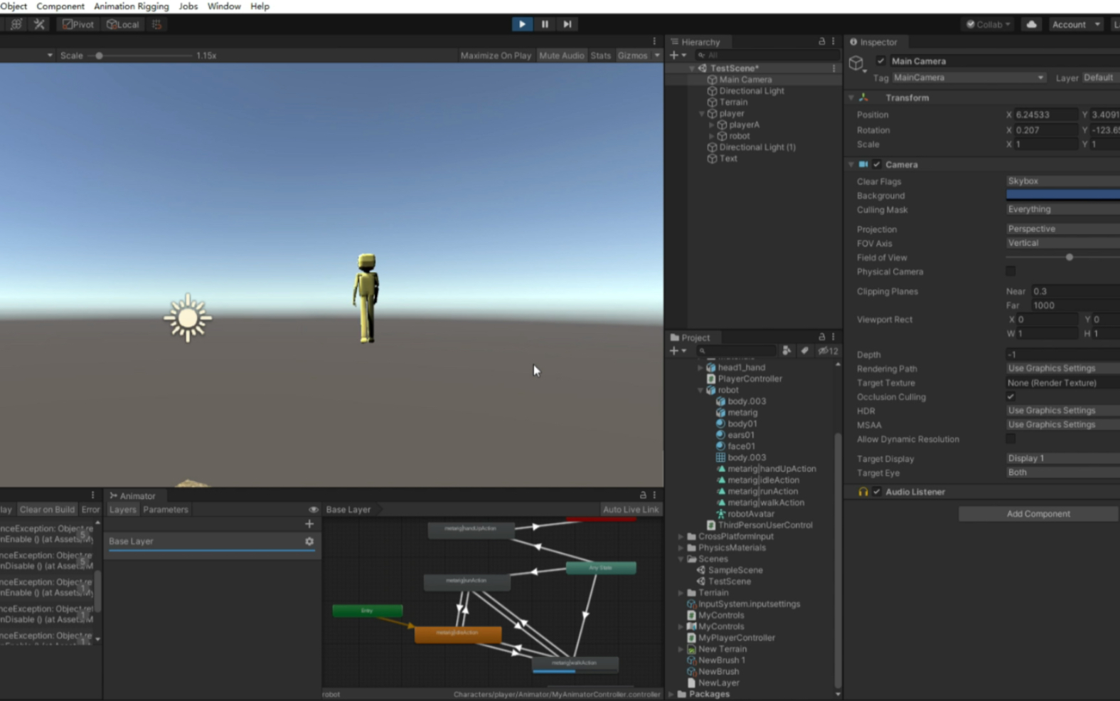 学了几个星期unity,怎么上天了