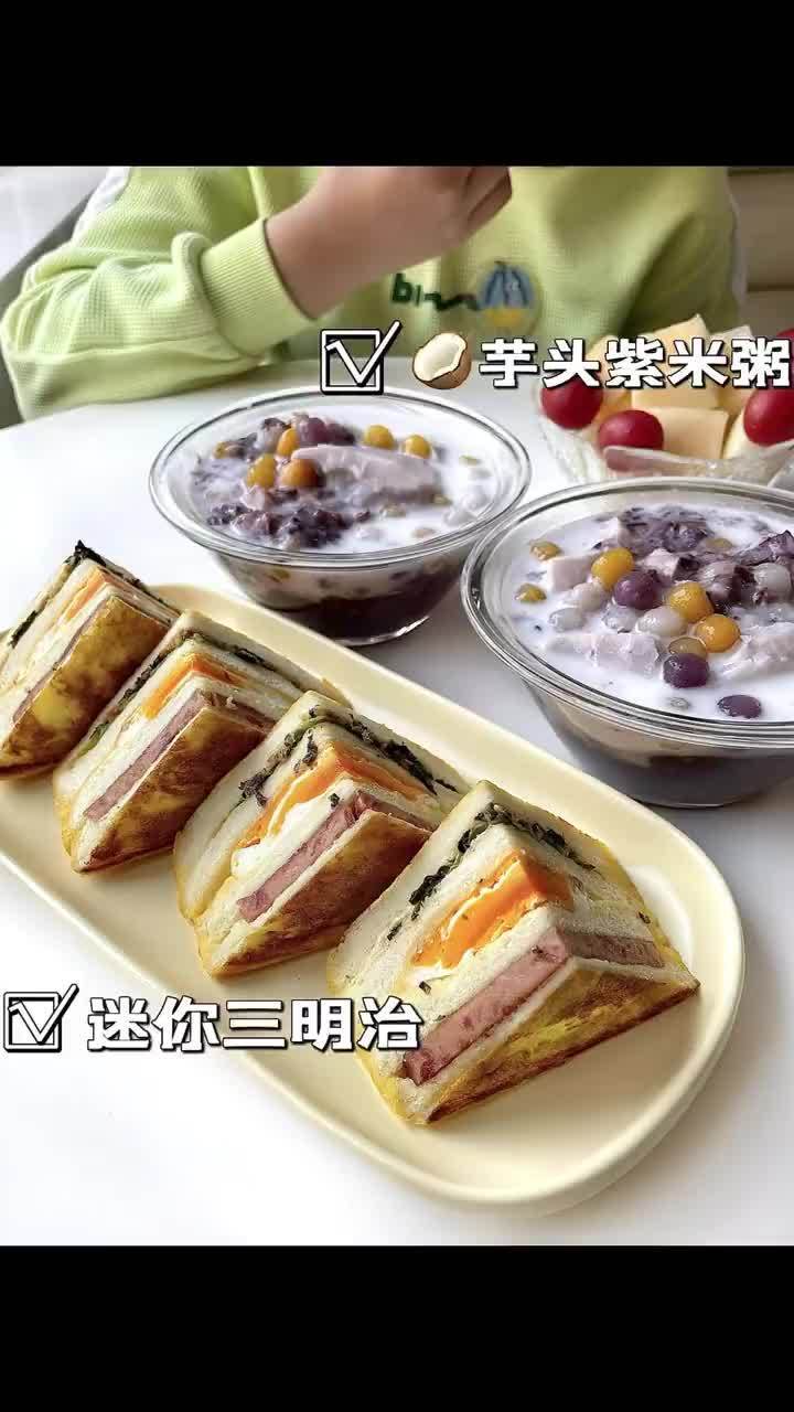 早餐三明治这样做真的太好吃了