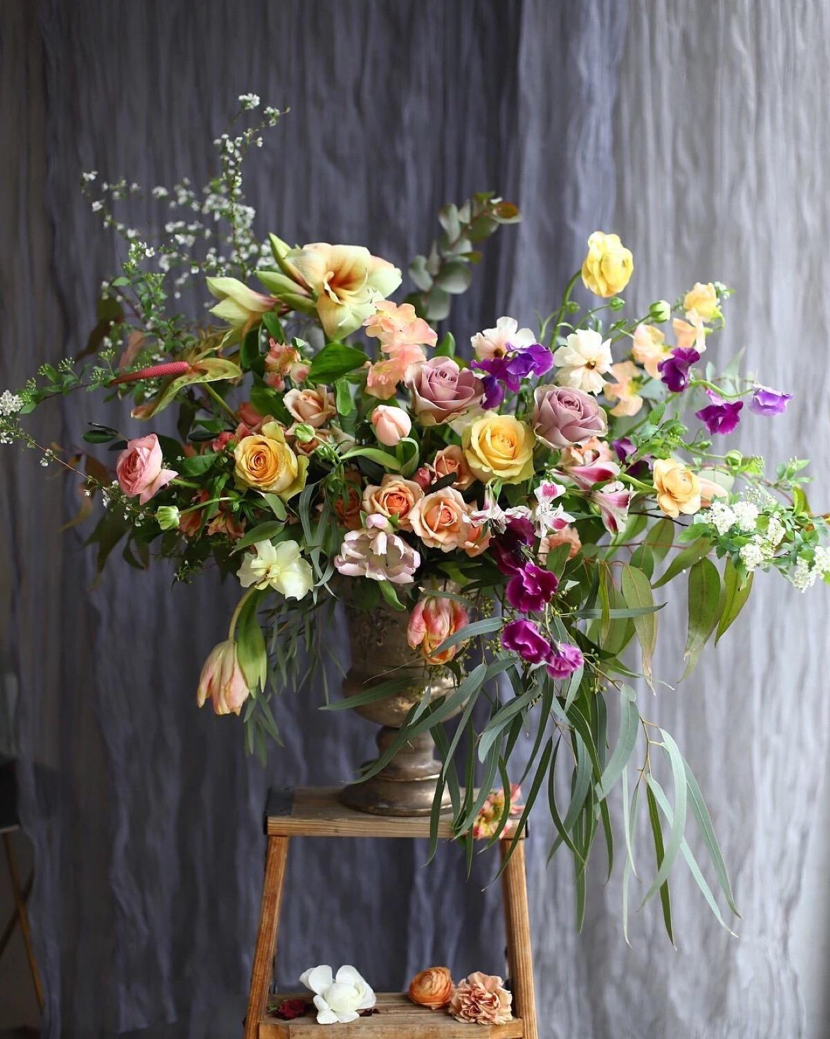 插花教程学习,花艺教程视频,花艺课程教学