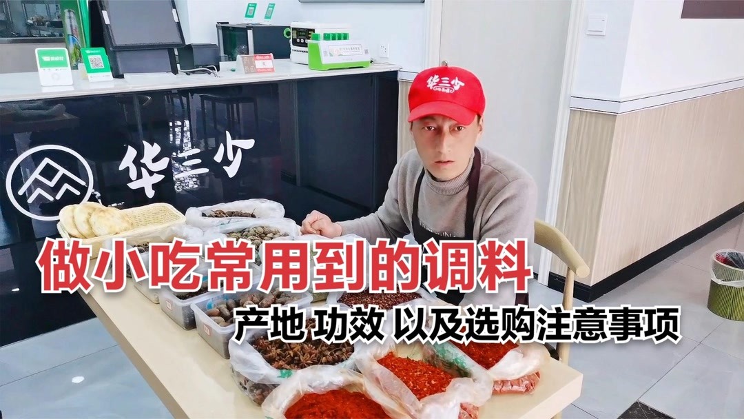 做小吃凉皮肉夹馍常用调料,功效产地和怎么选购,华三少师傅讲解
