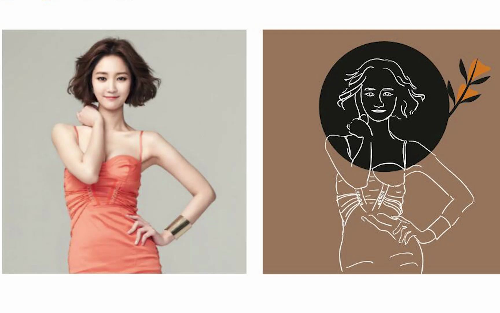 illustrator画笔工具案例练习ai线稿简笔画