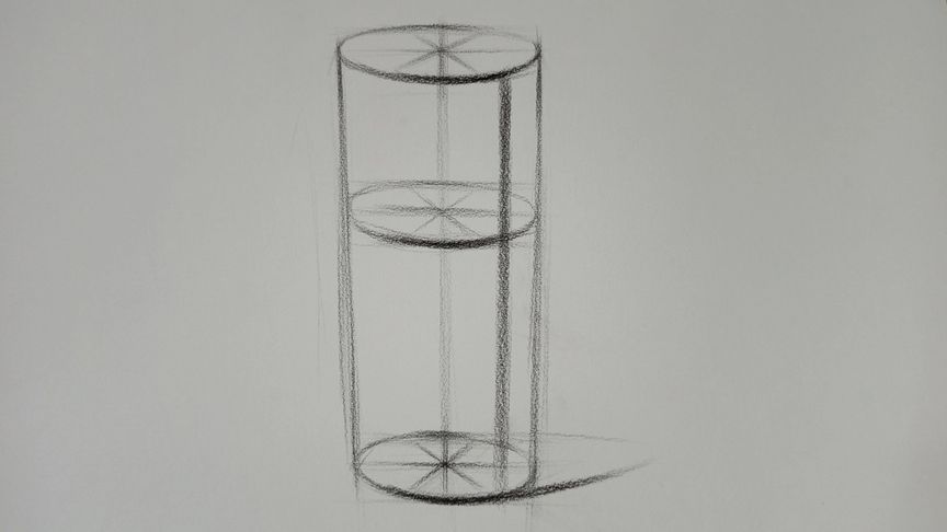 圆柱体造型(素描基础教学)