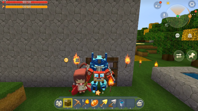 迷你世界:半仙助人为乐,第一天帮忙下矿