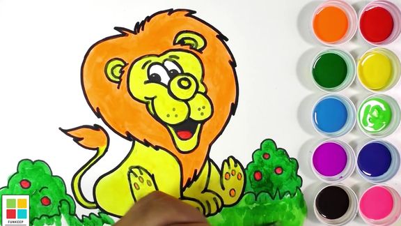 狮子儿童创意简笔画学习