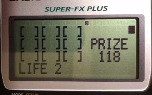 CasioFX-5800P计算器的打地鼠游戏