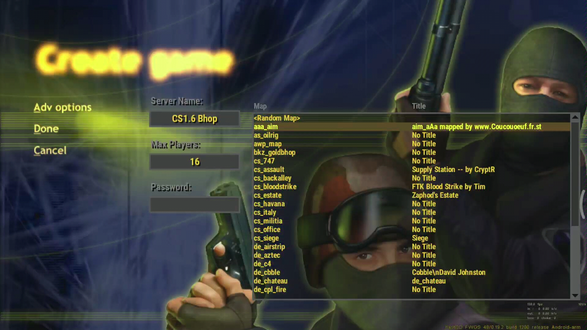 安卓cs1.6 随便打打bot