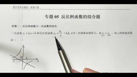 【中考热点题型一轮复习】专题05 反比例函数综合问题