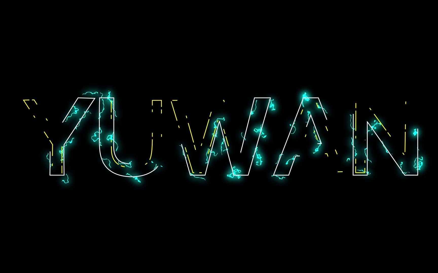 文字闪电 切割 阶梯 飘舞