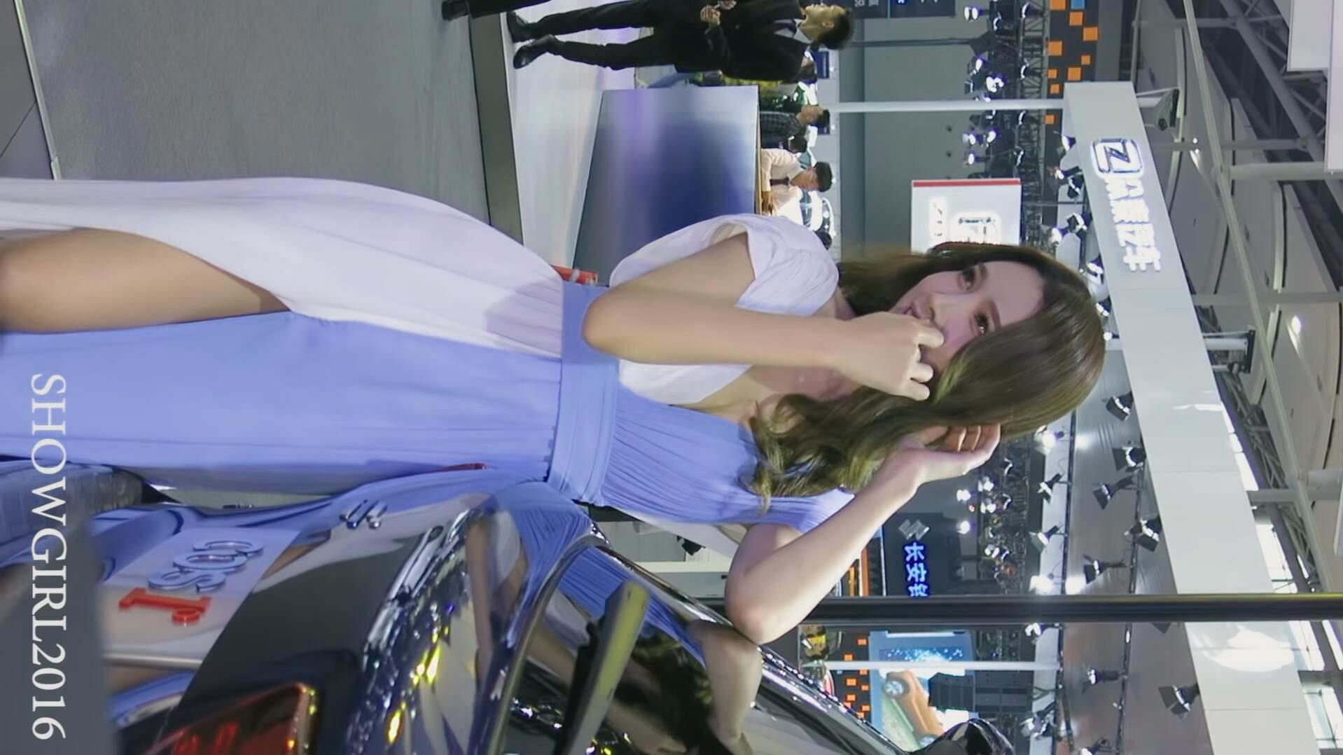 2018广州车展 长腿车模