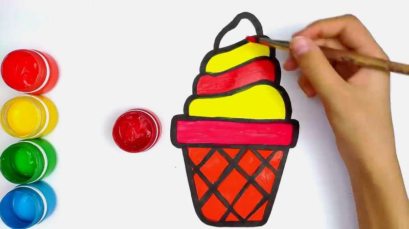 简笔画教你怎么画冰淇淋