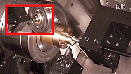 【爱笛笙】超级7轴CNC车床切割机器设备工作程序 Part 4