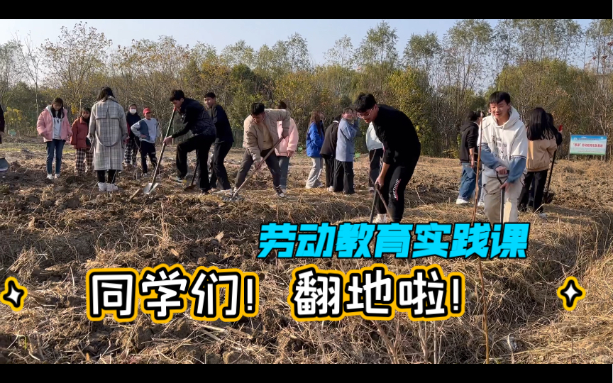 【辅导员日常】听说学院给我们分了一块田^_^新时代大学生劳动教育,...