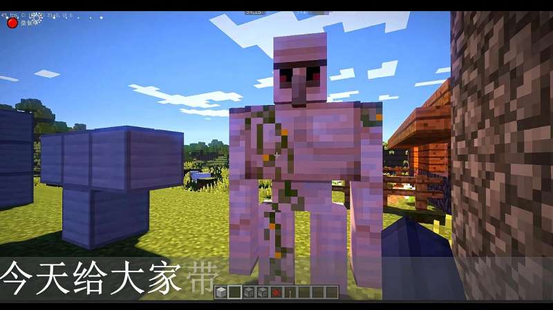 我的世界:我用红石瞬间造出4个铁傀儡,而且是4种不同摆放姿势